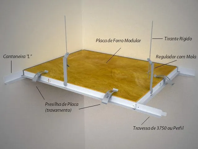 Forro De Lã De Vidro Modular » Ganhe Até 10% De Desconto